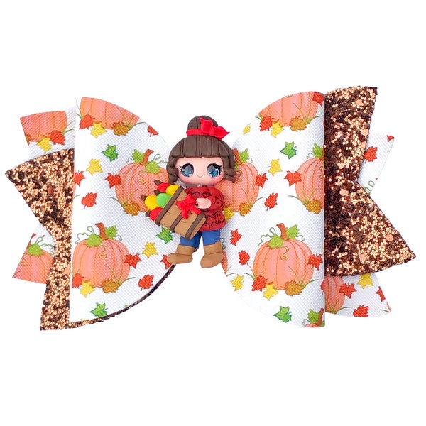 Fall Hair Bow - Etsy