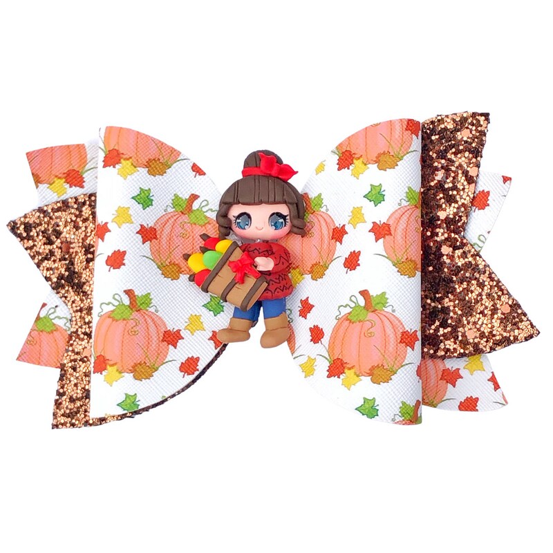 Fall Hair Bow - Etsy