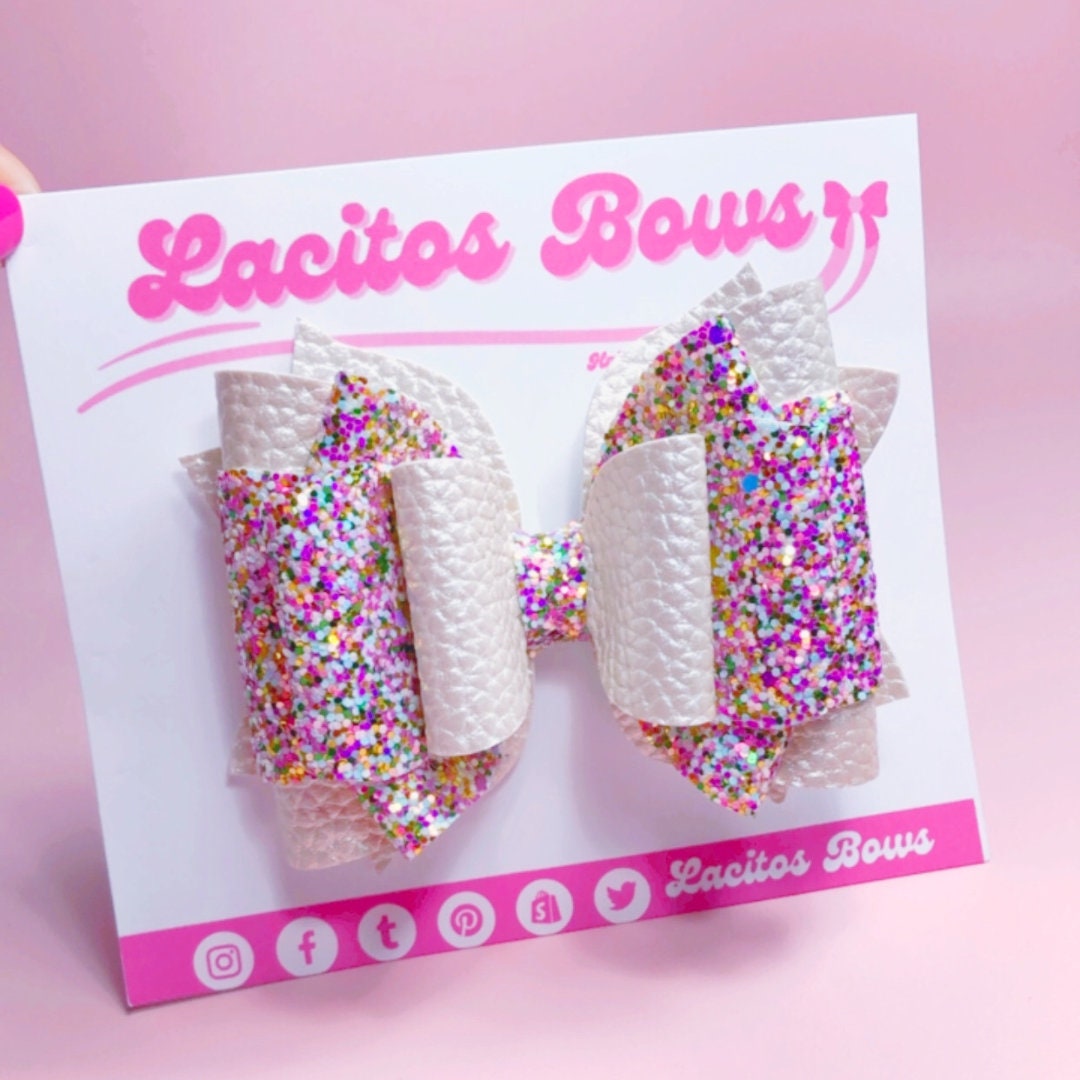 Happy Birthday Hair Bow, Glitter Birthday Party Hair Bows, Happy ...