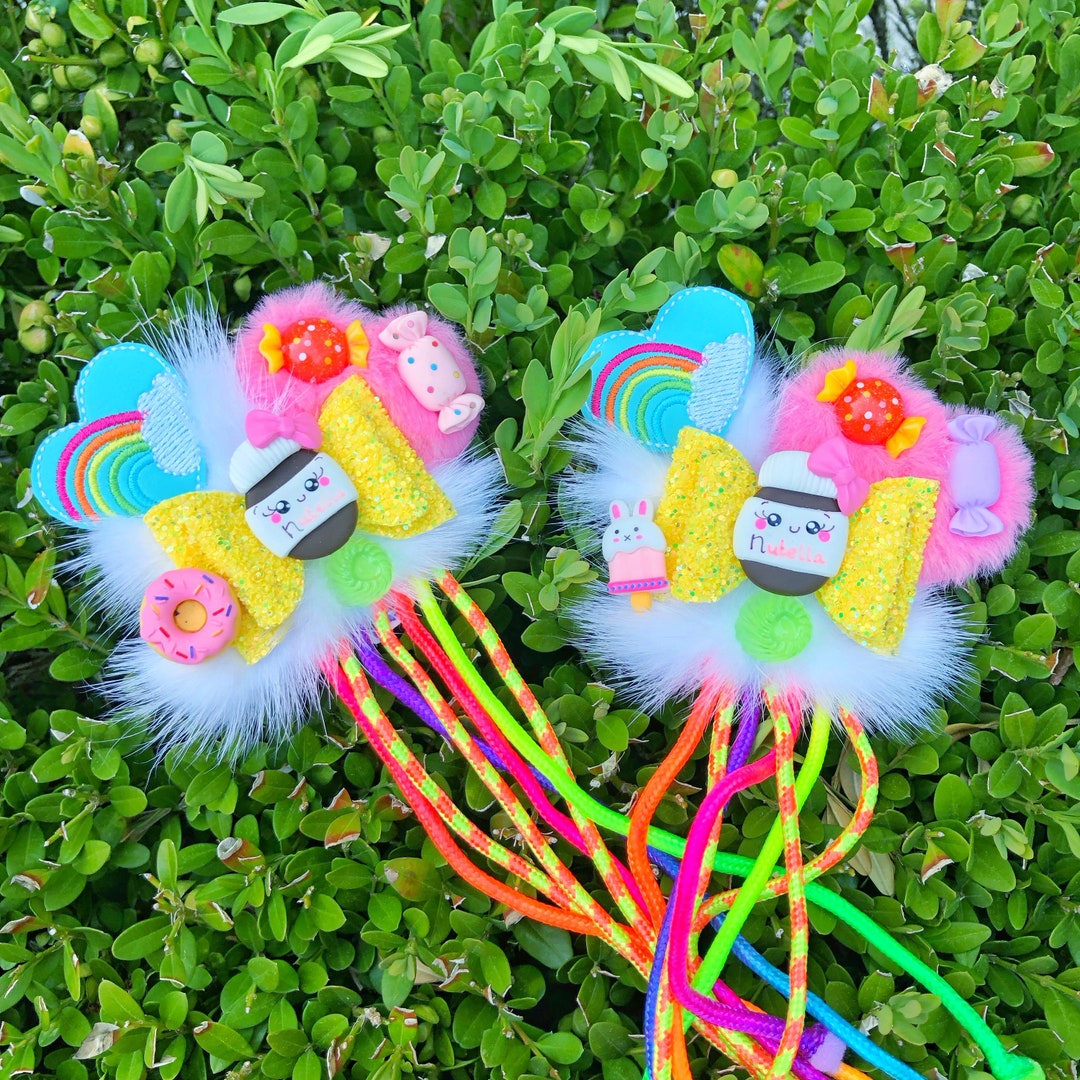 Nutella Ponytail Hair Bows, Candy Inspired Hair Bow, Nutella Hair Bow ...