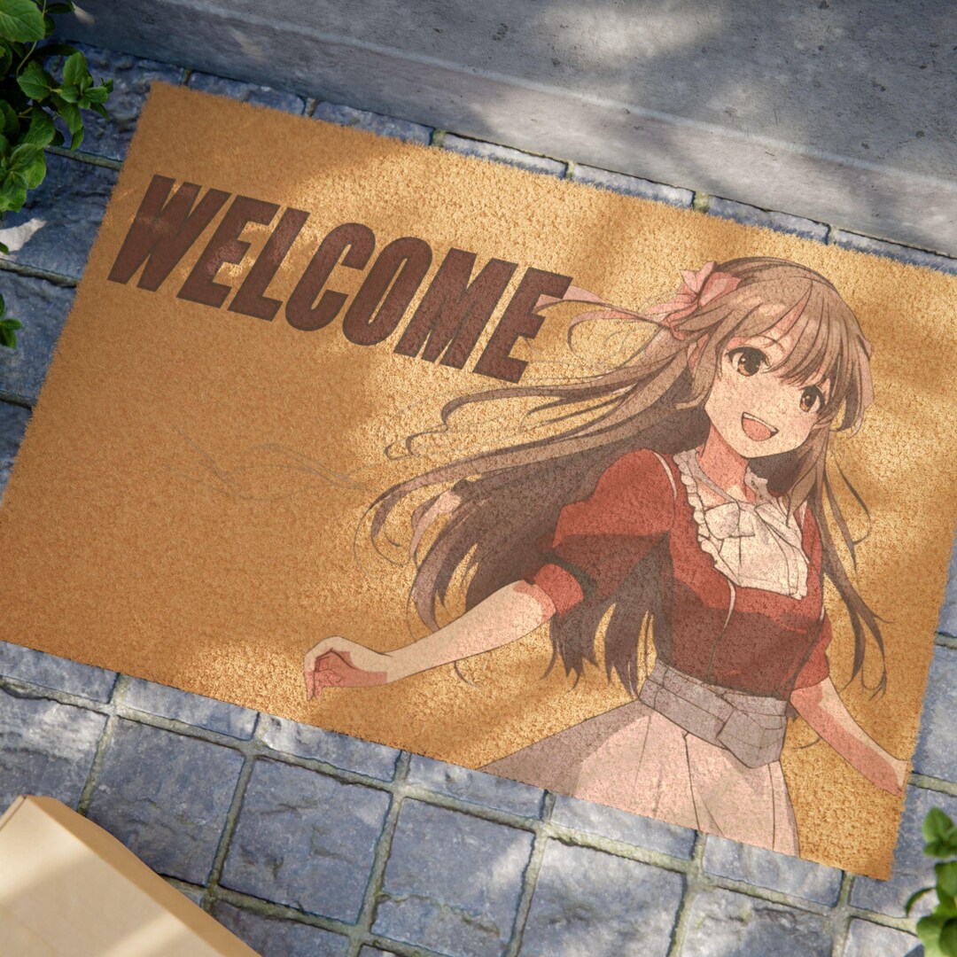 Cute Anime Doormat Anime Welcome Doormat Cute Out Door Rug Japanese ...