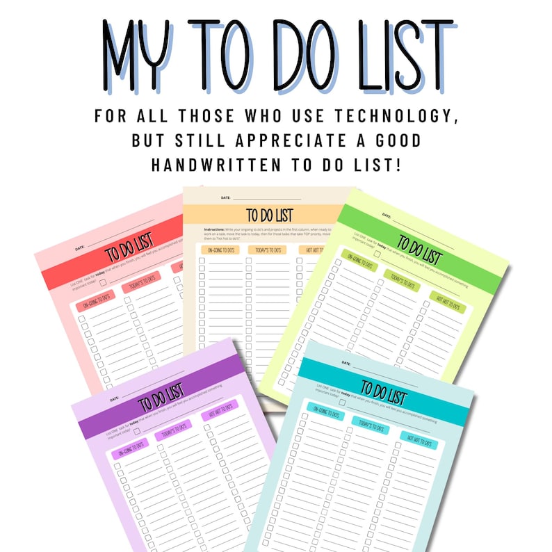 Printable To-do List Template for Goodnotes and Notability Editable ...