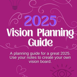 Vision Board Planner Digital Download 2025 Vision Board Journal ...