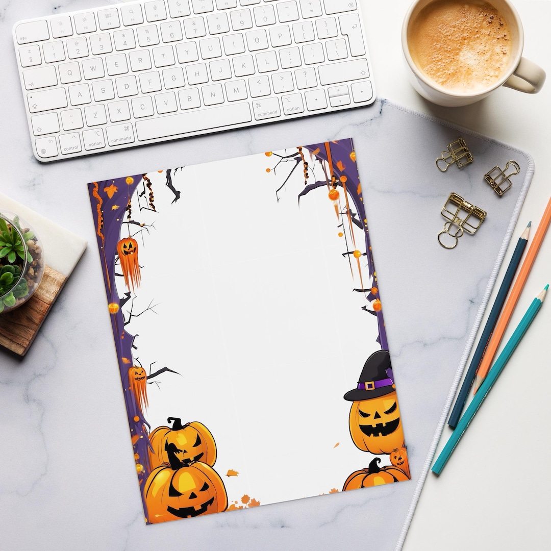 Halloween Note Pads, Different Sizes, Creepy Notebook Collection ...