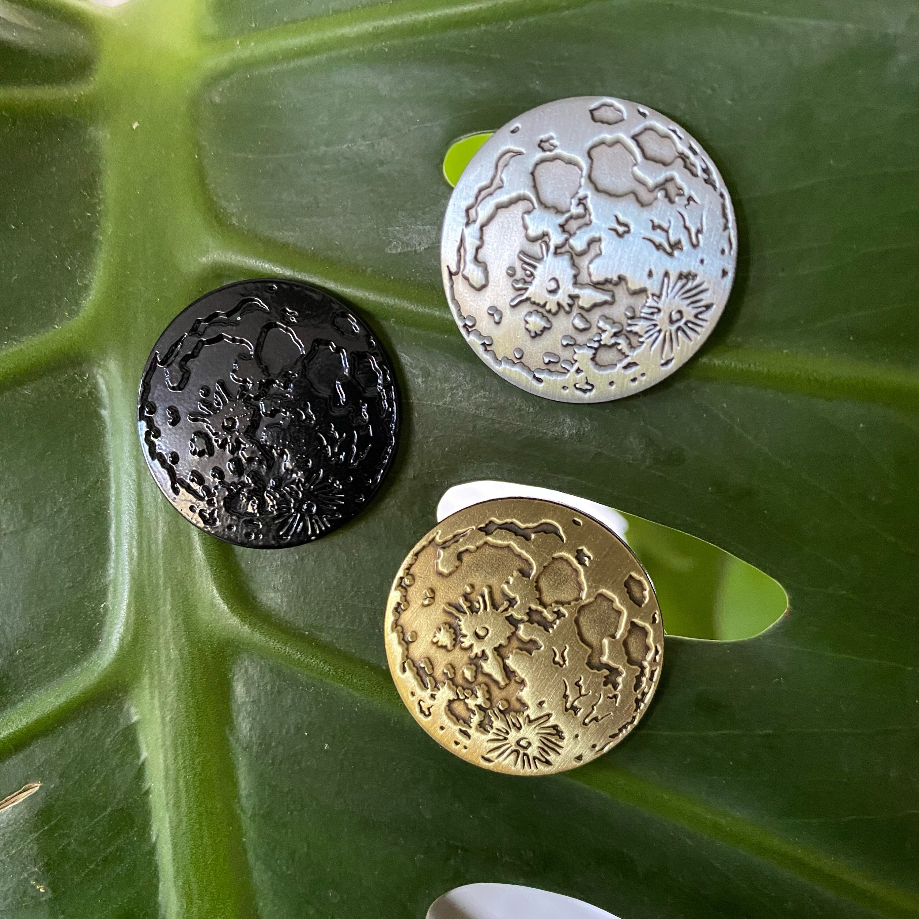 Moon Enamel Pin - Full Moon, Harvest Moon, New Moon - Etsy