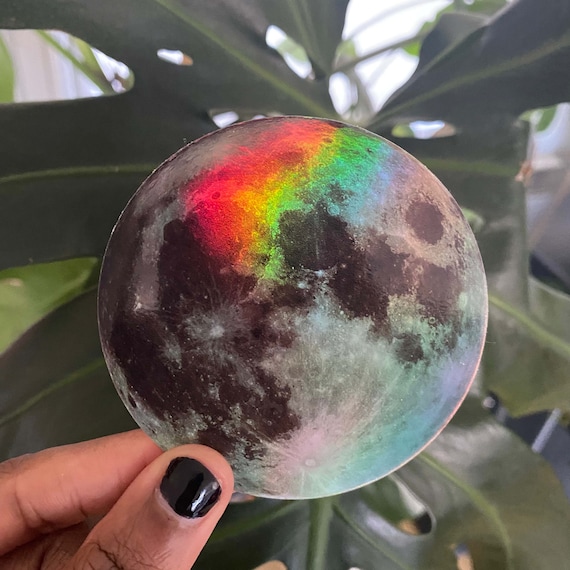 Holographic Lunar Moon Sticker - Etsy