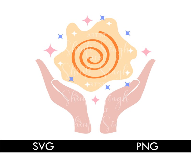 Spiritual Energy Healing Reiki Healing Logo Element Svg Png Silhouette ...