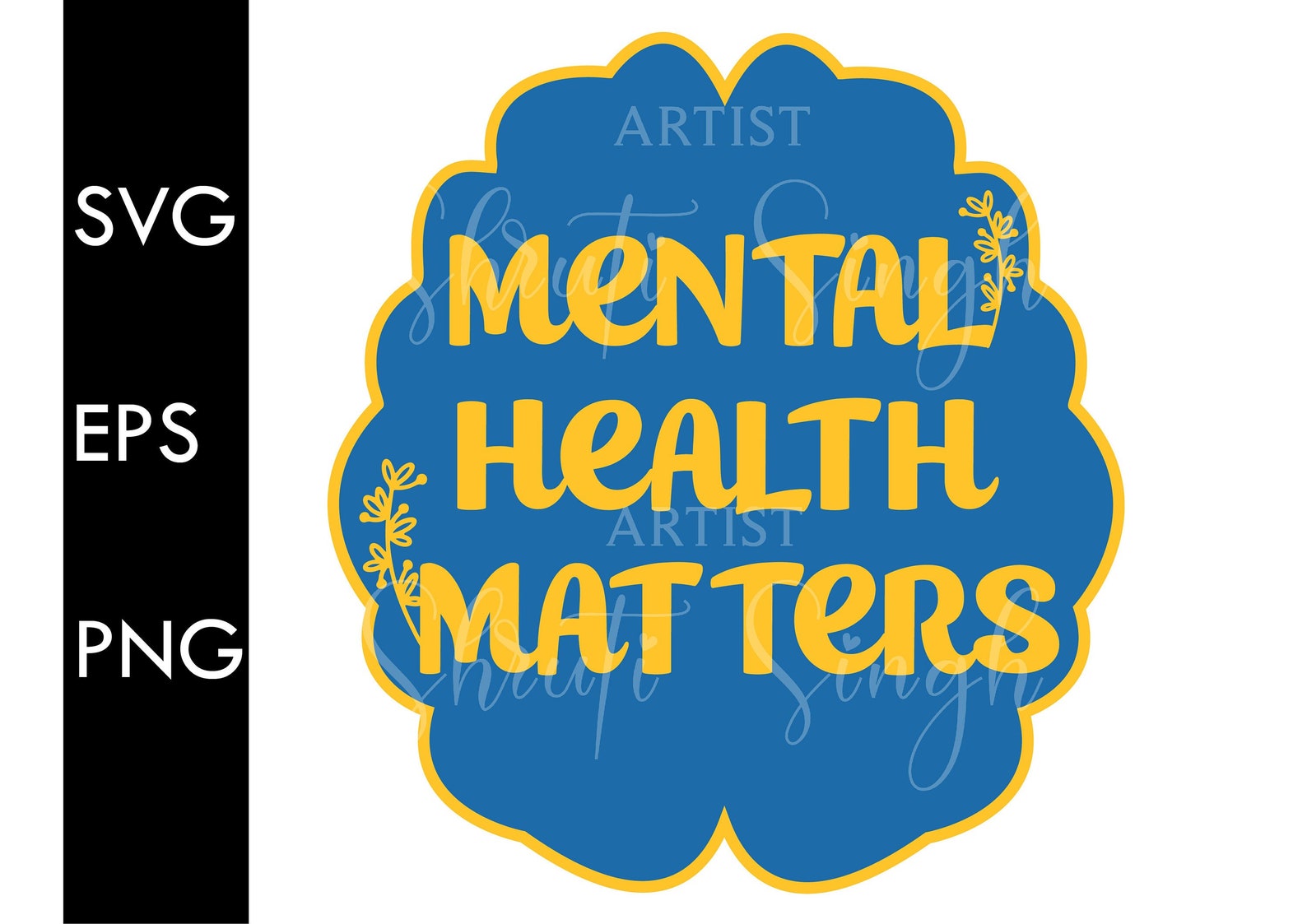 Mental Health Matters SVG PNG, Mental Health Matter Clipart Digital ...