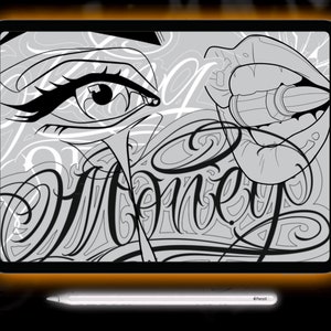 Procreate Tattoo Stamps CHICANO ART COLLECTION Vol 1 - Etsy