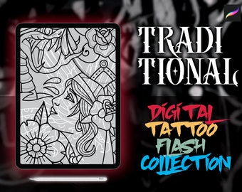 Procreate Tattoo Stamps CHICANO ART COLLECTION Vol 1 - Etsy