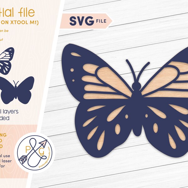 Butterfly Xtool File - Etsy