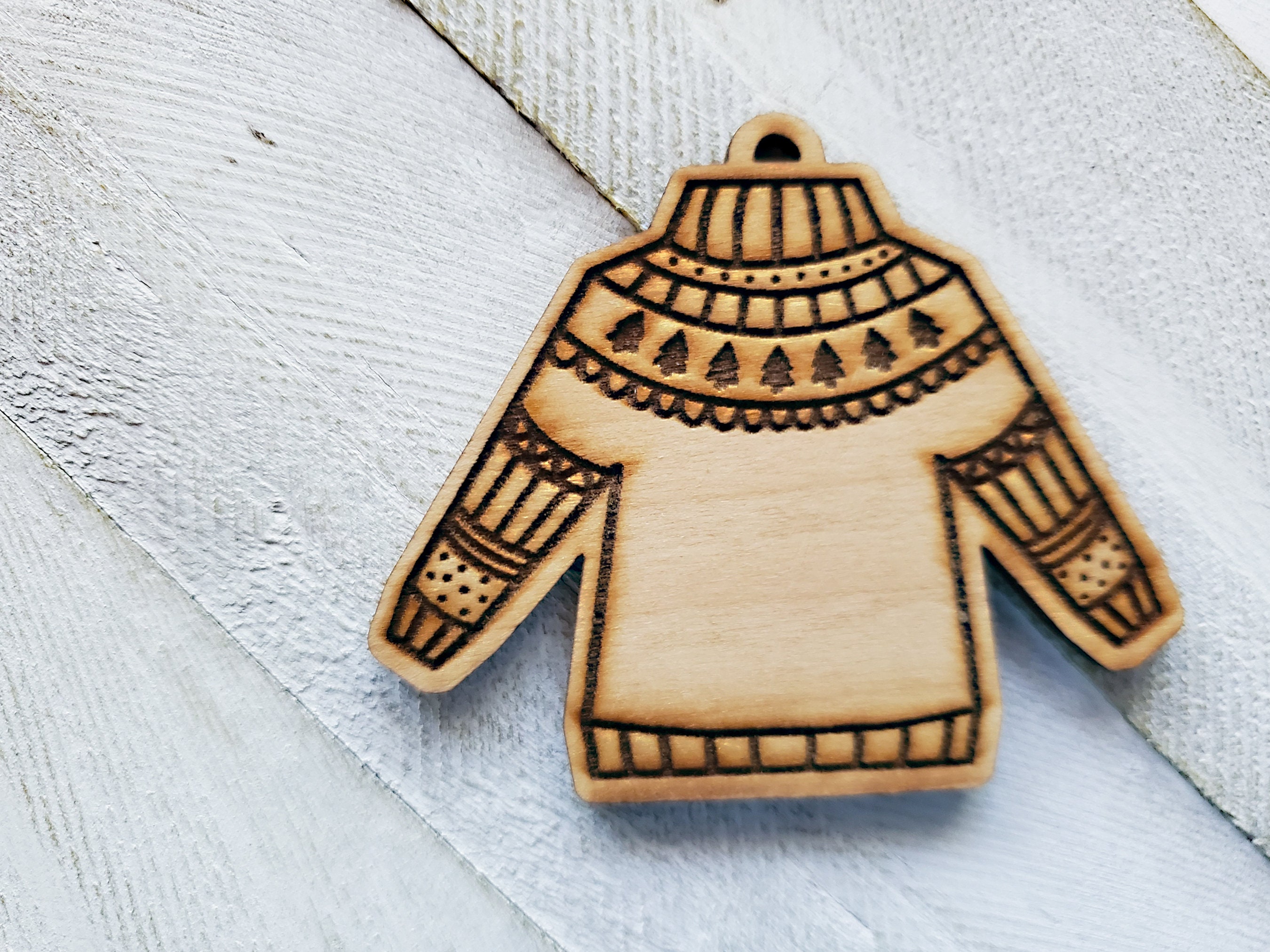 Ugly Christmas Sweater Ornament SVG Commercial Use Laser & Cut Ready ...