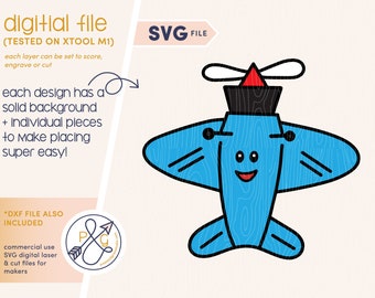 Layered Plane Svg - Etsy