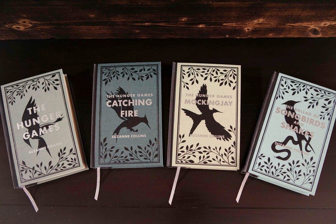 Handmade the Hunger Games Book Set | Rebound Cloth Hardcover - Etsy