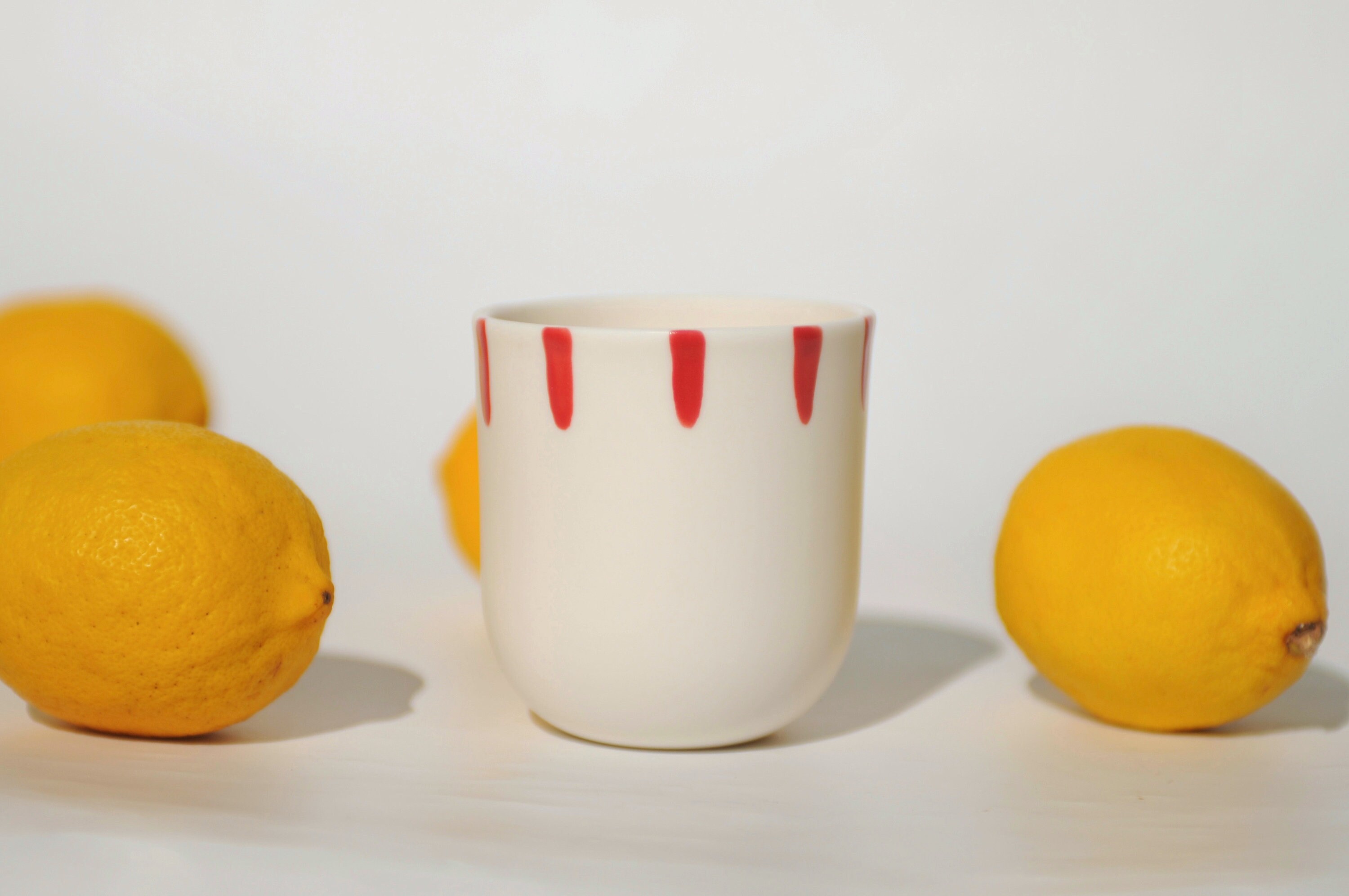 Handmade Porcelain Coffee Cups With Colorful Stripes, 7 Oz Espresso Cup ...