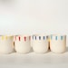 Handmade Porcelain Coffee Cups With Colorful Stripes, 7 Oz Espresso Cup ...