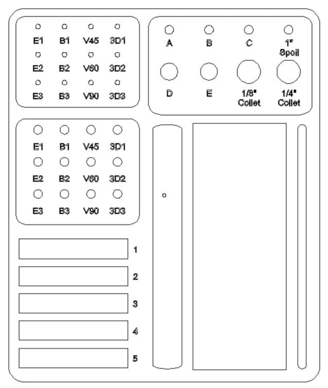 CNC Bit Storage Sets Files Only - Etsy