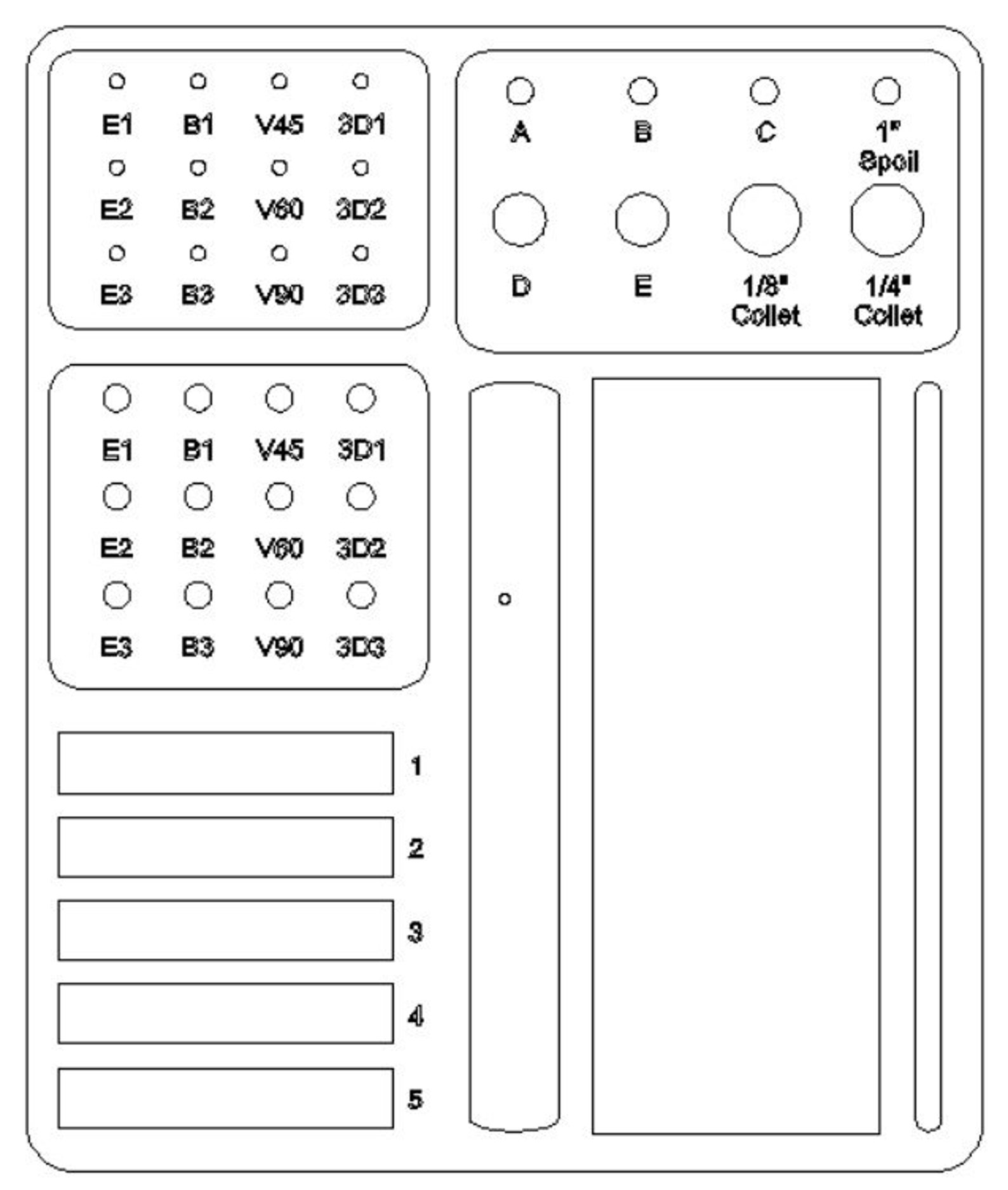 CNC Bit Storage Sets Files Only - Etsy