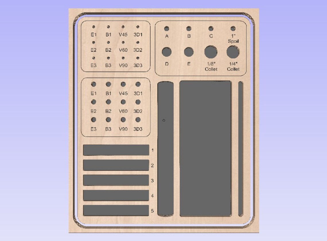 CNC Bit Storage Sets Files Only - Etsy