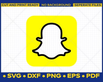 Snapchat Logo Svg - Etsy