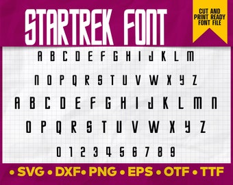 Star Trek Font Svg - Etsy