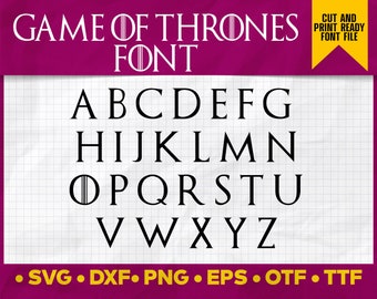 Game of thrones font alphabet - lasopatheme