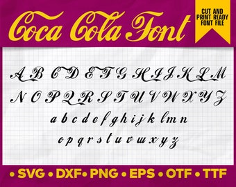 Svg Coca Cola Font | Etsy