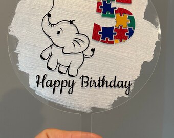 Autism Cake Topper - Etsy