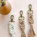 Macrame Tassel Keychain | Boho Keychains | Macrame Accessories | Bag ...