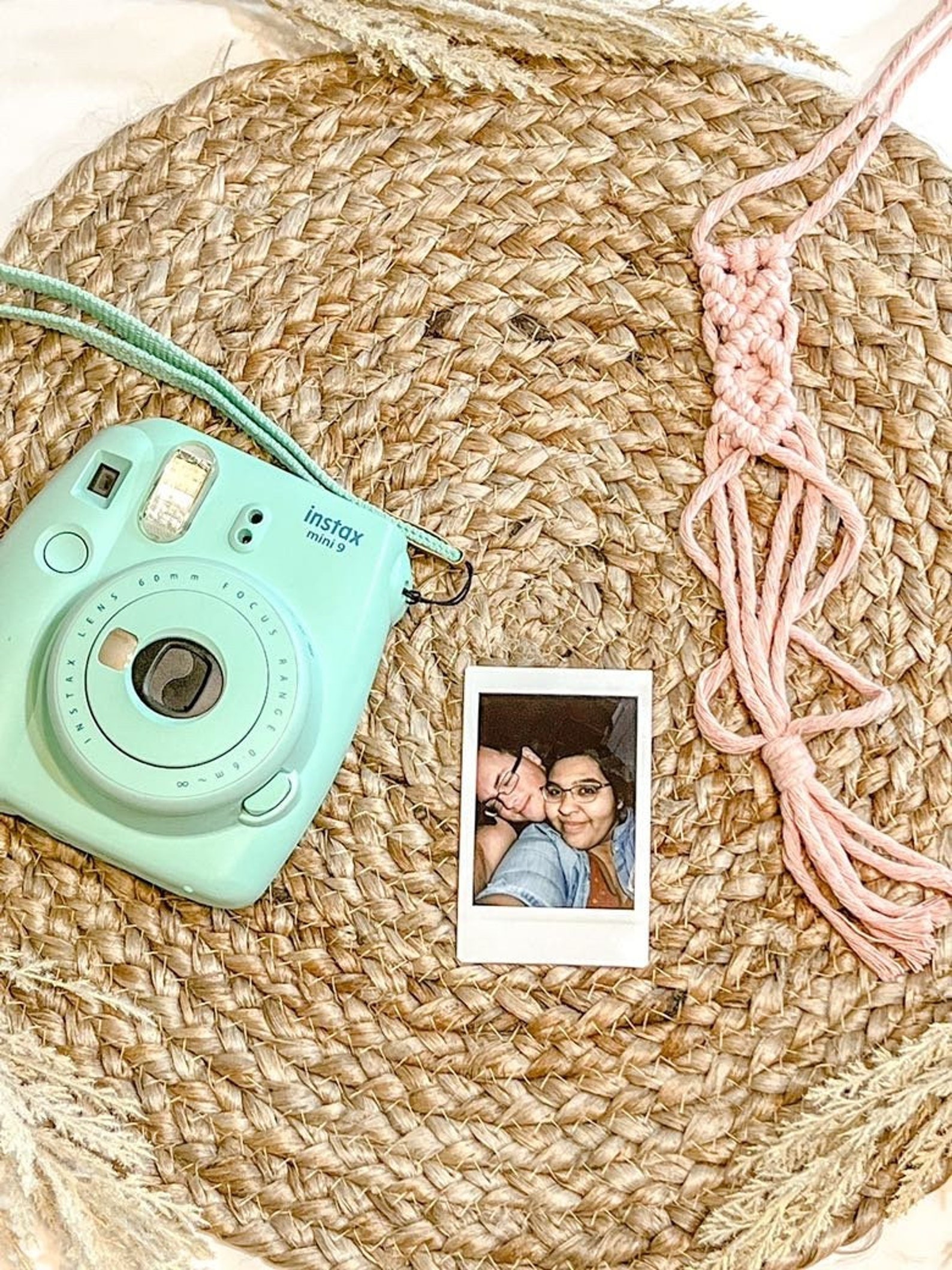Polaroid Picture Hanger | Car Charm| Macrame Car Accessory | Polaroid ...