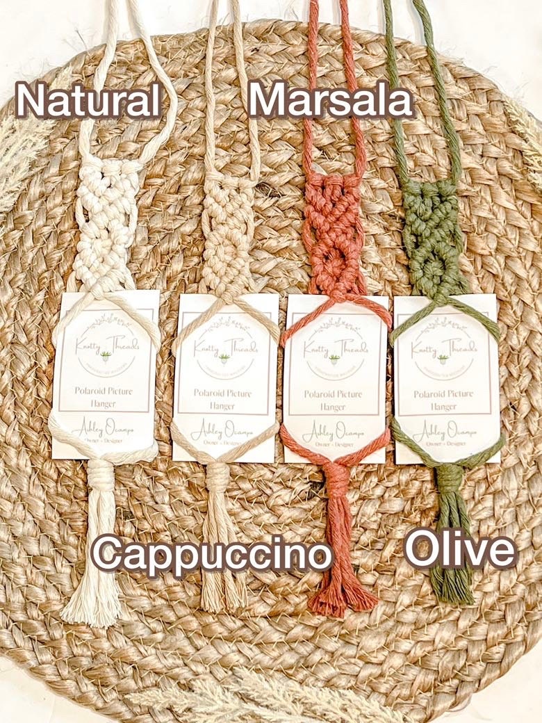 Polaroid Picture Hanger | Car Charm| Macrame Car Accessory | Polaroid ...
