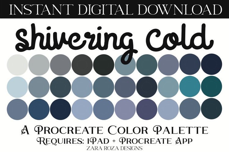 20 Procreate Color Palette Bundle Pack - VOL. 27 Set, Digital Art, Goth ...