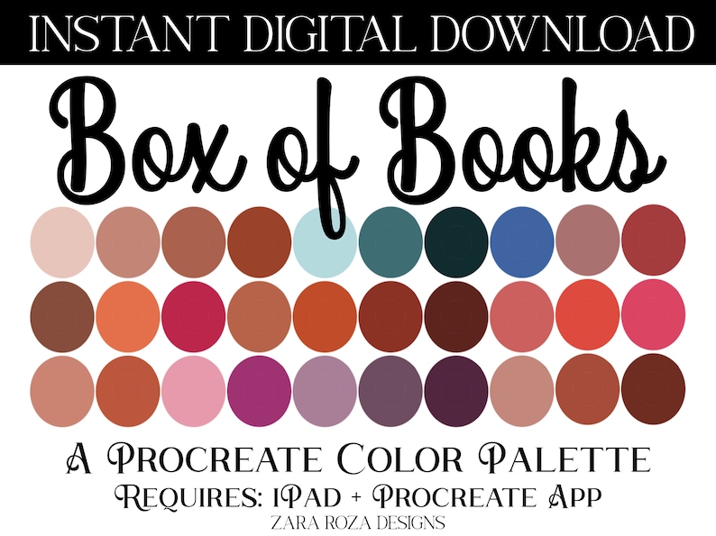 20 Procreate Color Palette Bundle Pack - VOL. 18 Set - Goth Retro ...