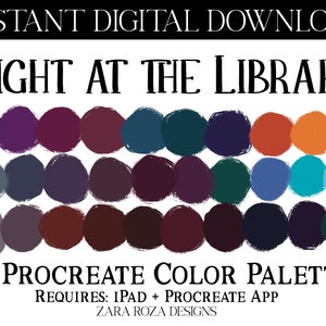 Adventurer Procreate Color Palette Yellow Pink Purple Brown Earthy ...