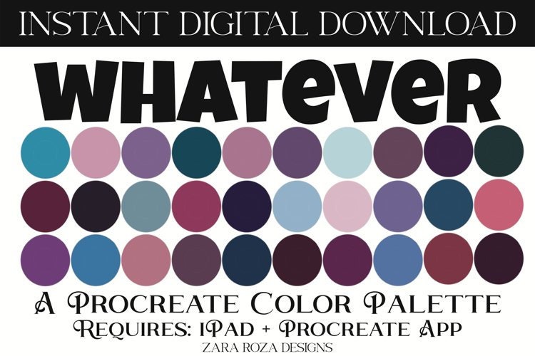 20 Procreate Color Palette Bundle Pack - VOL. 27 Set, Digital Art, Goth ...