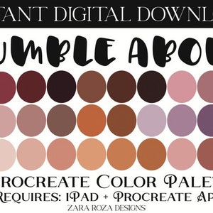 20 Procreate Color Palette Bundle Pack - VOL. 30 Set - Retro Vintage ...