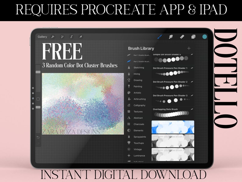 Dotello: Procreate Dot Paint Brush Set - Drawing Unique Portrait Art ...