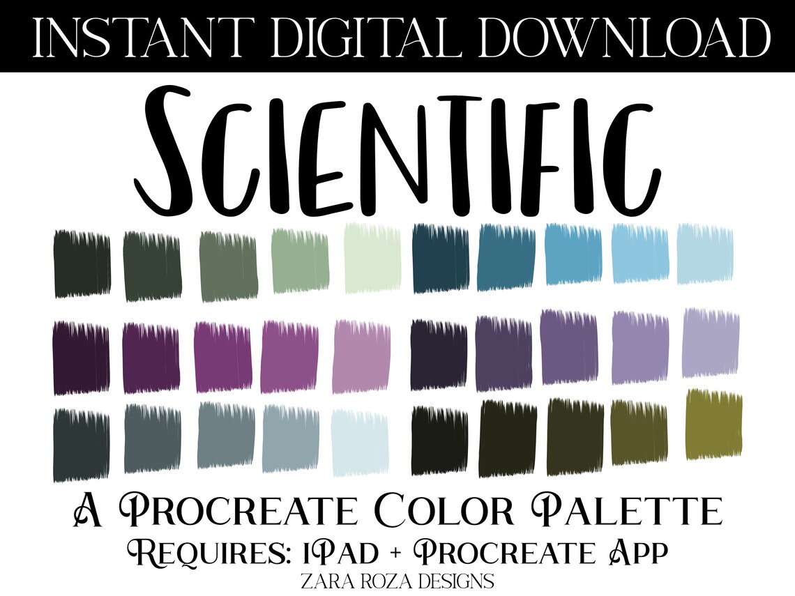 20 Procreate Color Palette Bundle Pack VOL. 26 Set Retro Vintage ...