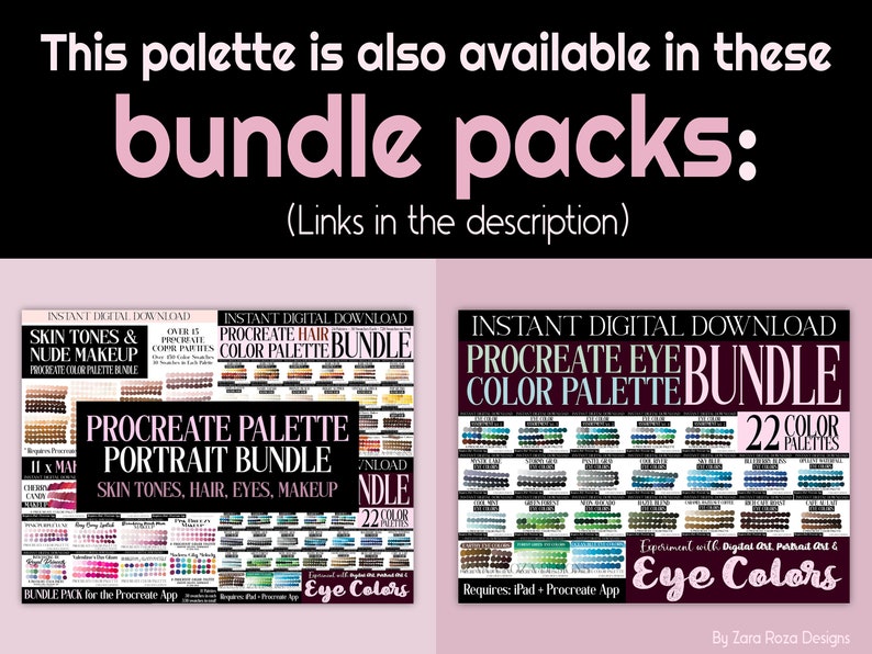 Forest Green Eye Colors Procreate Color Palette: Face Portrait Art Warm ...