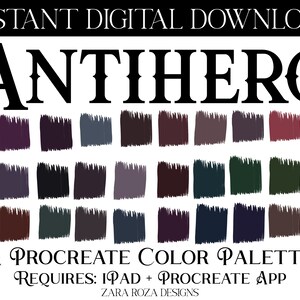 20 Procreate Color Palette Bundle Pack - VOL. 26 Set - Retro Vintage ...