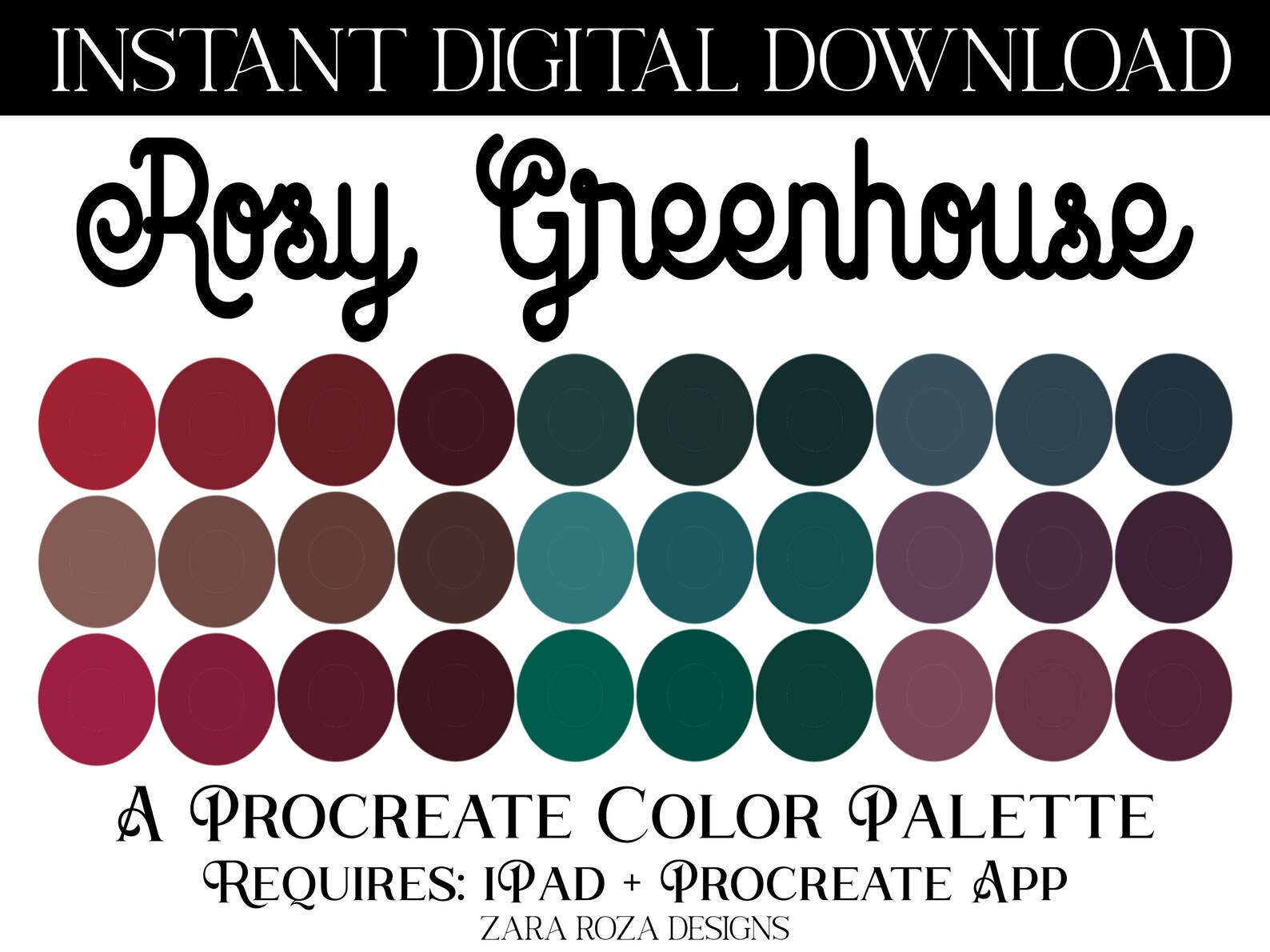 20 Procreate Color Palette Bundle Pack - VOL. 4 Set - Retro Vintage ...