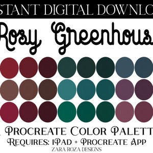 20 Procreate Color Palette Bundle Pack - VOL. 4 Set - Retro Vintage ...