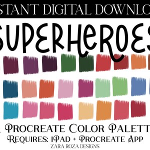 20 Procreate Color Palette Bundle Pack - VOL. 26 Set - Retro Vintage ...