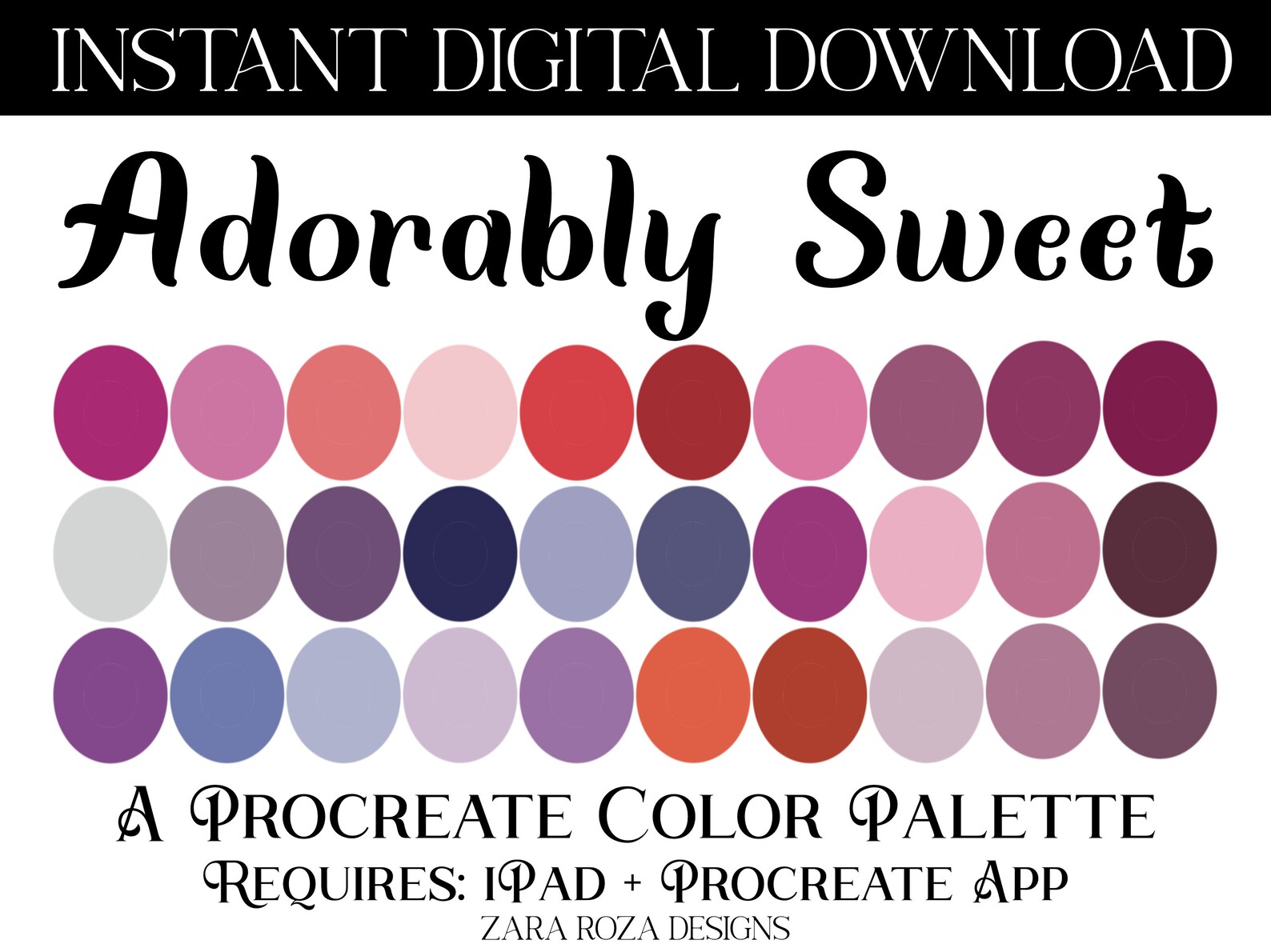20 Procreate Color Palette Bundle Pack VOL. 12 Set: 20 - Etsy Australia