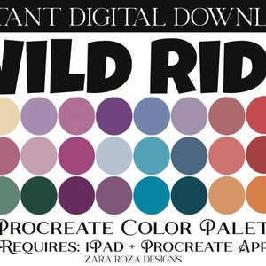 20 Procreate Color Palette Bundle Pack - VOL. 30 Set - Retro Vintage ...