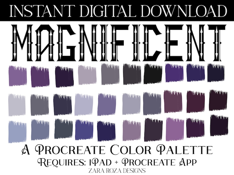 20 Procreate Color Palette Bundle Pack VOL. 26 Set Retro Vintage ...