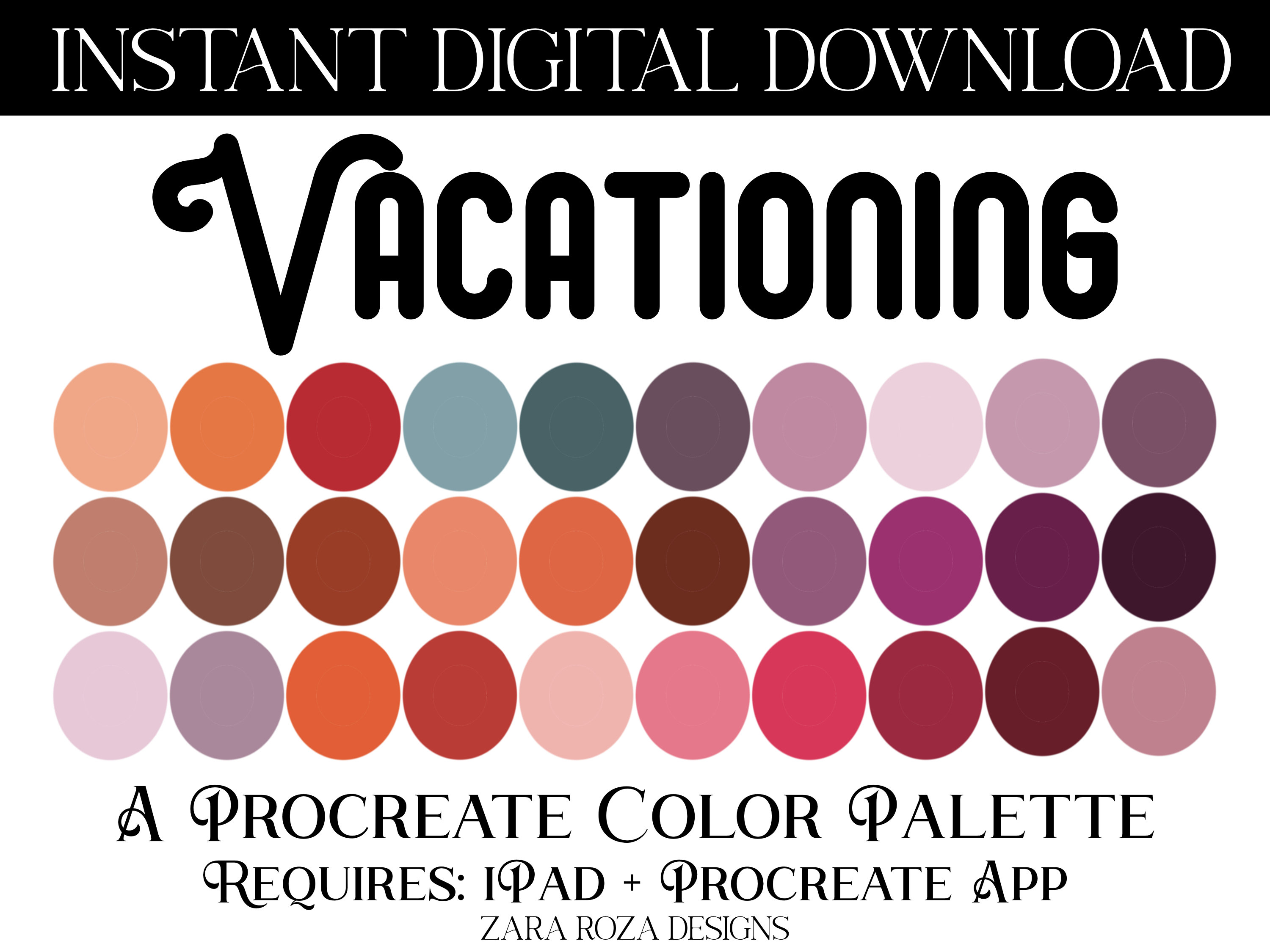 20 Procreate Color Palette Bundle Pack - VOL. 11 Set - Etsy Australia