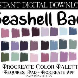 20 Procreate Color Palette Bundle Pack - VOL. 24 Set - Retro Vintage ...