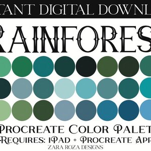 20 Procreate Color Palette Bundle Pack - VOL. 35 Set - Goth Retro ...