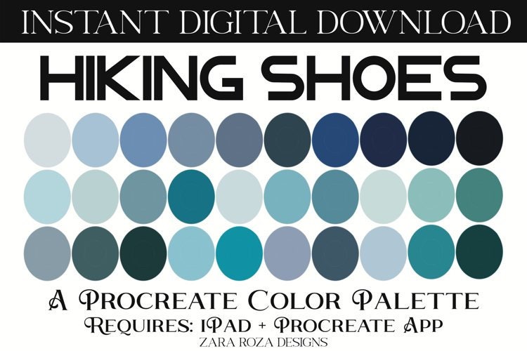 20 Procreate Color Palette Bundle Pack VOL. 30 Set Retro Vintage ...